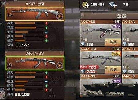 CF手游AK47狼牙与AK47SS哪个好 与AK47B那个更强分析 18183Android游戏频道