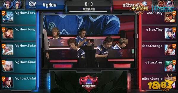 KPL10月22日A组：暴走Rxy助eStar提前锁定出线名额_18183王者荣耀专区