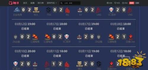 CFPLM第三周即将开战 触手SC战队稳居积分榜第一_18183.com