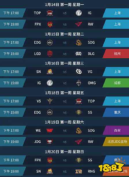 2019LPL春季赛战火重燃，揭幕赛IG战TOP_18183.com