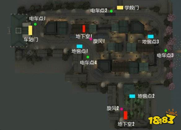 第五人格永眠镇小图版平面图 永眠镇地图点位展示 18183第五人格专区