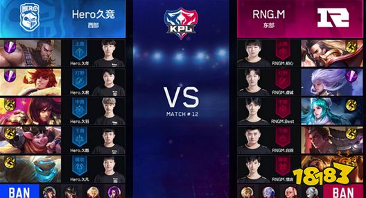 2019KPL秋季赛快讯：Hero久竞零封RNG.M获首胜_18183王者荣耀专区
