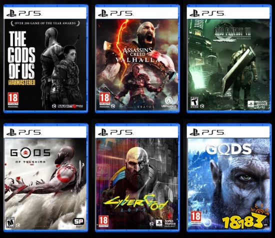 饭制PS5游戏封面：主角都换成奎爷就容易通关了吧！_18183.com