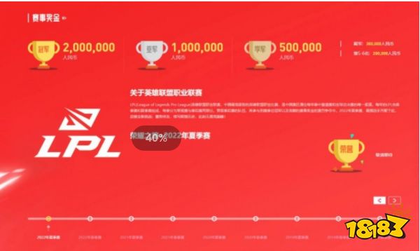 lpl夏季赛奖金有多少2022 lpl夏季赛奖金介绍_18183英雄联盟专区