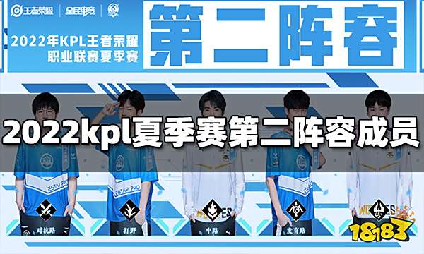 2022kpl夏季赛第二阵容都有谁 第二阵容成员介绍_18183王者荣耀专区