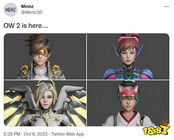 扛把子归来!3D区作者获得《守望先锋：归来》雾子模型_18183守望先锋2专区