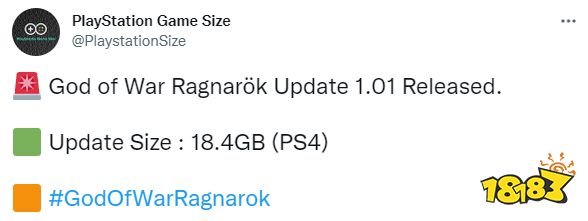 《战神：诸神黄昏》首日补丁大小曝光 PS4需更新18GB_18183战神：诸神黄昏专区