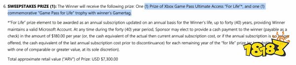 微软举办新抽奖活动 可获得“终身”免费XGP!_18183专区