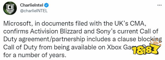 曝索尼动视曾达成相关协议 COD短时间无法进入XGP_18183(none)专区