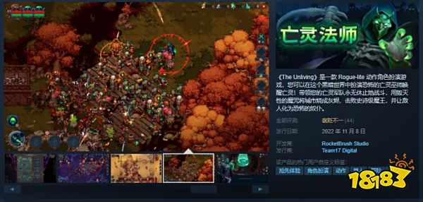 动作肉鸽游戏《亡灵法师》EA发售 Steam评价“褒贬不一”_18183.com
