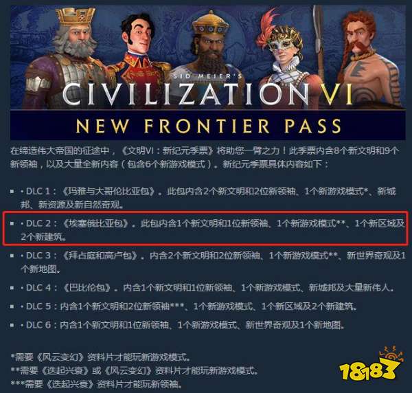 文明6秘密结社模式是哪个DLC 秘密结社对应DLC介绍_18183文明6专区