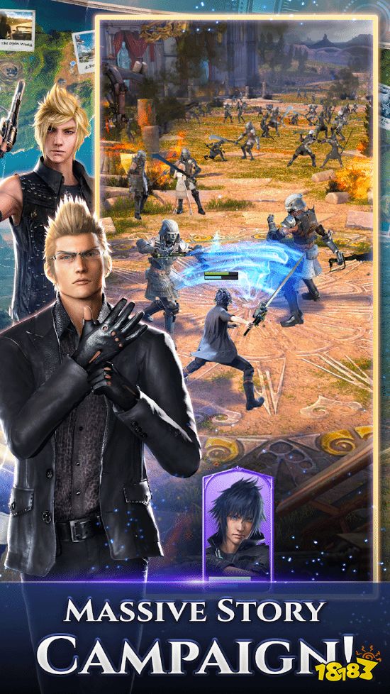 《最终幻想15》新手游现已推出：策略多人在线RPG_18183.com