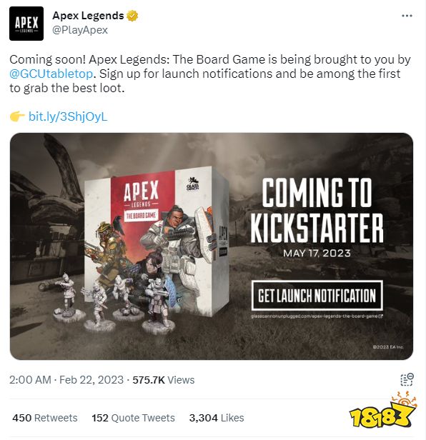 《APEX》主题桌游官宣 5月17日发起众筹_18183.com