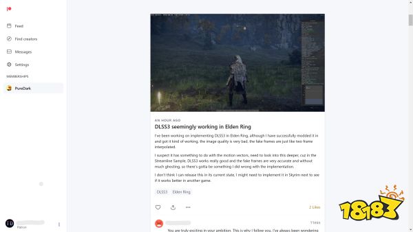 MOD大神即将为《艾尔登法环》添加DLSS 3支持_18183.com