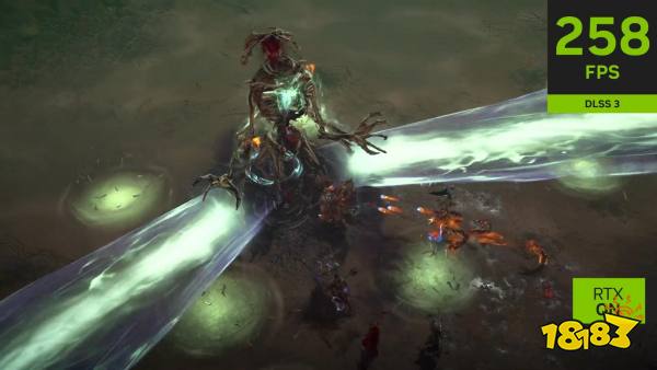 英伟达发布《暗黑4》新预告 DLSS3开启后帧数大涨_18183.com