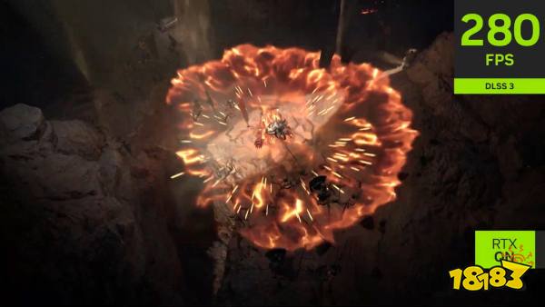 英伟达发布《暗黑4》新预告 DLSS3开启后帧数大涨_18183.com