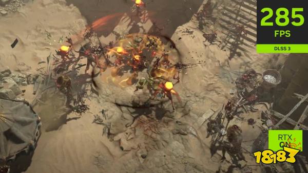 英伟达发布《暗黑4》新预告 DLSS3开启后帧数大涨_18183.com
