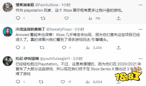 Xbox发布会刷屏推特热搜 6成玩家称比PS发布会精彩_18183专区