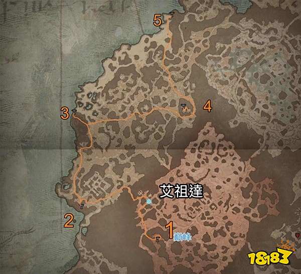 暗黑4干燥平原莉莉丝祭坛位置与路线分享_18183暗黑破坏神4专区