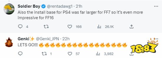 《FF16》卖300万份 玩家恭喜：PS5独占还能卖这么多!_18183.com