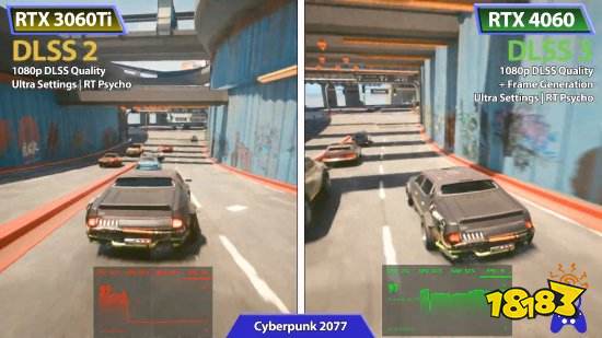 4060/3060Ti游戏实测对比：全靠DLSS 3提升巨大_18183.com