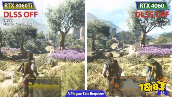 4060/3060Ti游戏实测对比：全靠DLSS 3提升巨大_18183.com