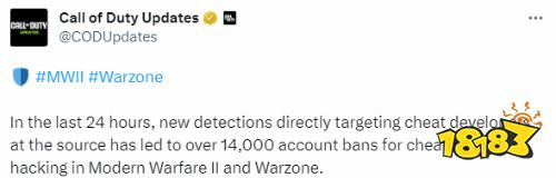 重拳出击!《COD19》一天内封禁超14000个作弊玩家_18183.com