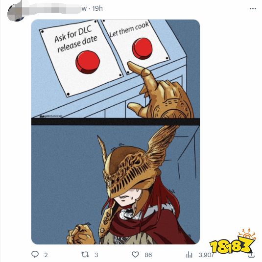 万代发《艾尔登法环》赐福截图 评论区被DLC梗图刷屏_18183.com