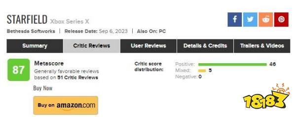 B社大作《星空》媒体评分解禁 MC均分88_18183.com