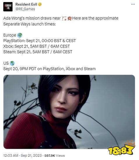 售价58元!《生化危机4RE》艾达王DLC国区已正式解锁_18183.com