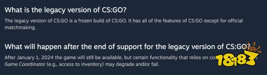 V社：我们做了个艰难的决定 《CS2》不再支持老硬件 《CS:GO》明年停止支持 《CS2》已推出一段_18183.com