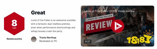 《堕落之主》IGN 8分：杀手级的新创意!_18183.com