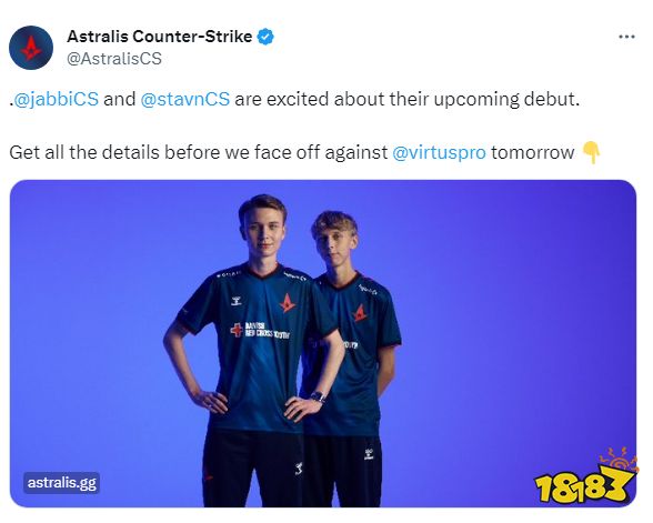 Astralis：jabbi和stavn对首秀兴奋不已_18183.com