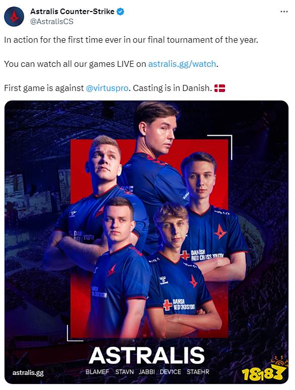 Astralis：jabbi和stavn对首秀兴奋不已_18183.com