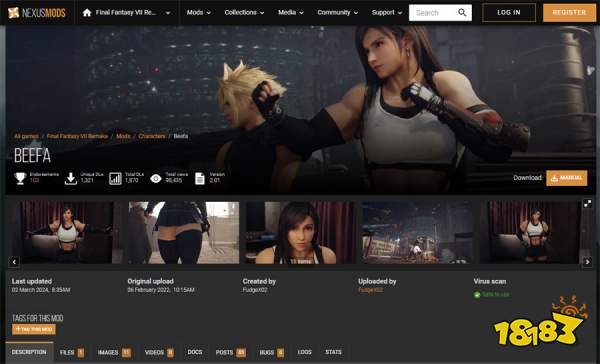 肌肉蒂法你吃得消吗？《最终幻想7 重生》筋肉女主完整版MOD已上线_18183.com