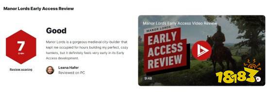 《博德3》接班人？《庄园领主》IGN7分：基础很好 有很大潜力_18183.com