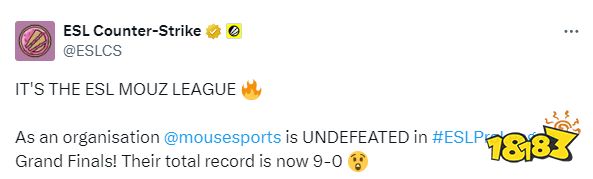 CS资讯：MOUZ保持EPL总决赛不败战绩_18183.com