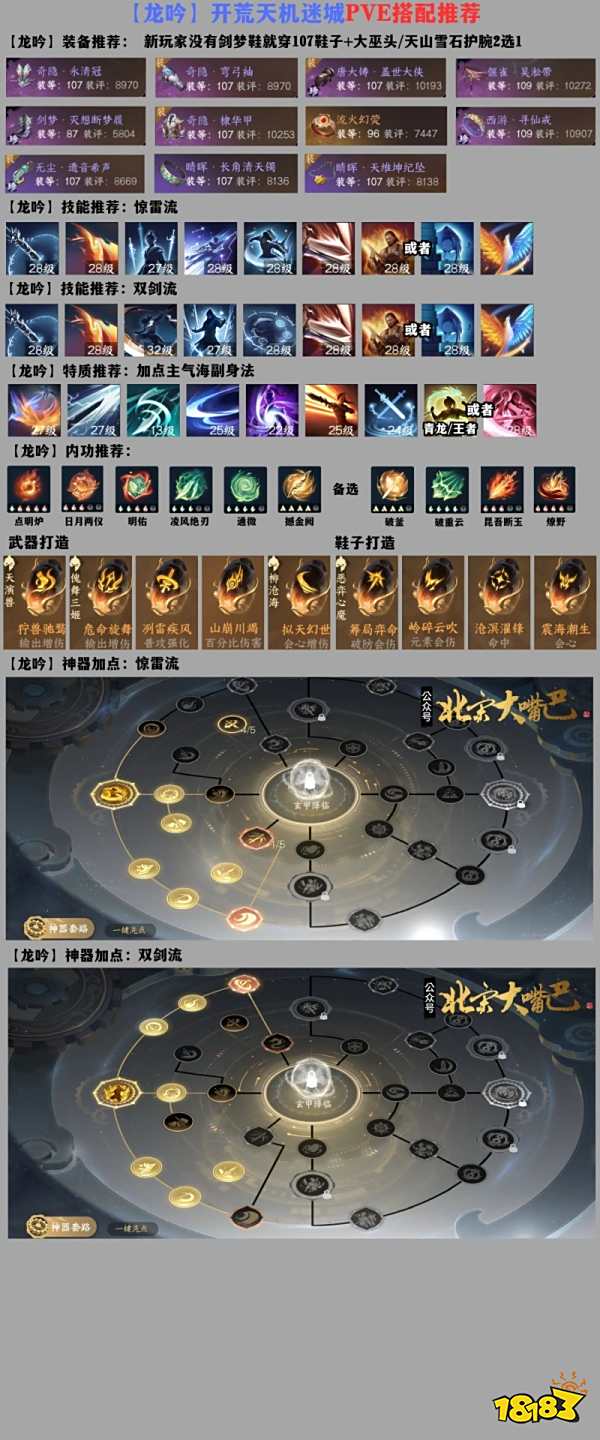 逆水寒手游龙吟PVE搭配一图流 逆水寒2.1.1龙吟搭配攻略_18183逆水寒专区