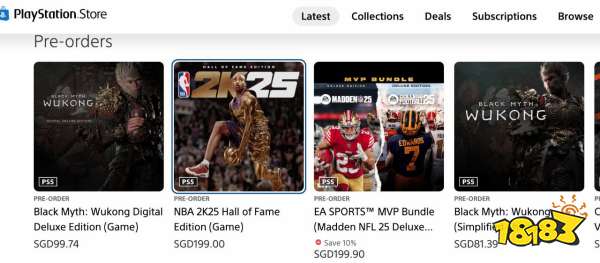 登顶香港，新加坡，印度榜首！《黑神话：悟空》PS全球预购火热_18183.com