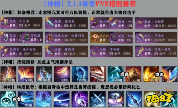 逆水寒手游神相PVE攻略 神相PVE搭配一图流推荐_18183逆水寒专区
