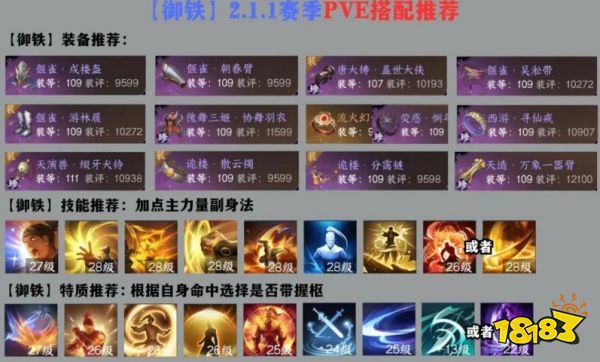 逆水寒手游铁衣PVE攻略 御铁PVE搭配一图流推荐_18183逆水寒专区