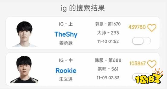 全体起立！仁川人集结！OBGG显示TheShy和Rookie已加入iG_18183.com